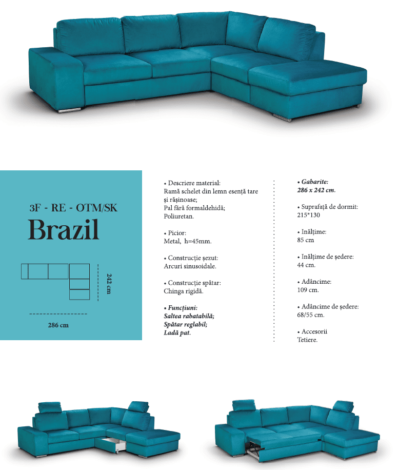 Coltar Extensibil Brazil | Magazin Online de Mobila la Comanda in Craiova si Bucuresti